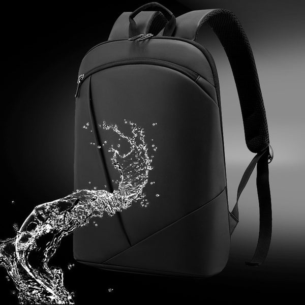 Slim Laptop Backpack for Men Work Bag 15.6 Inch Office Black Backpack ...